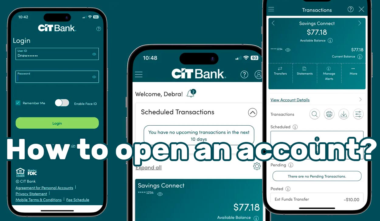 How to open an account with CIT Bank?
