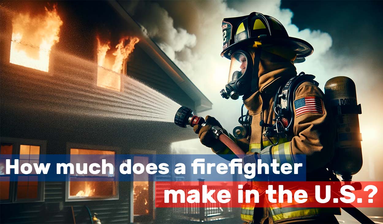 How much does a firefighter make in the United States?