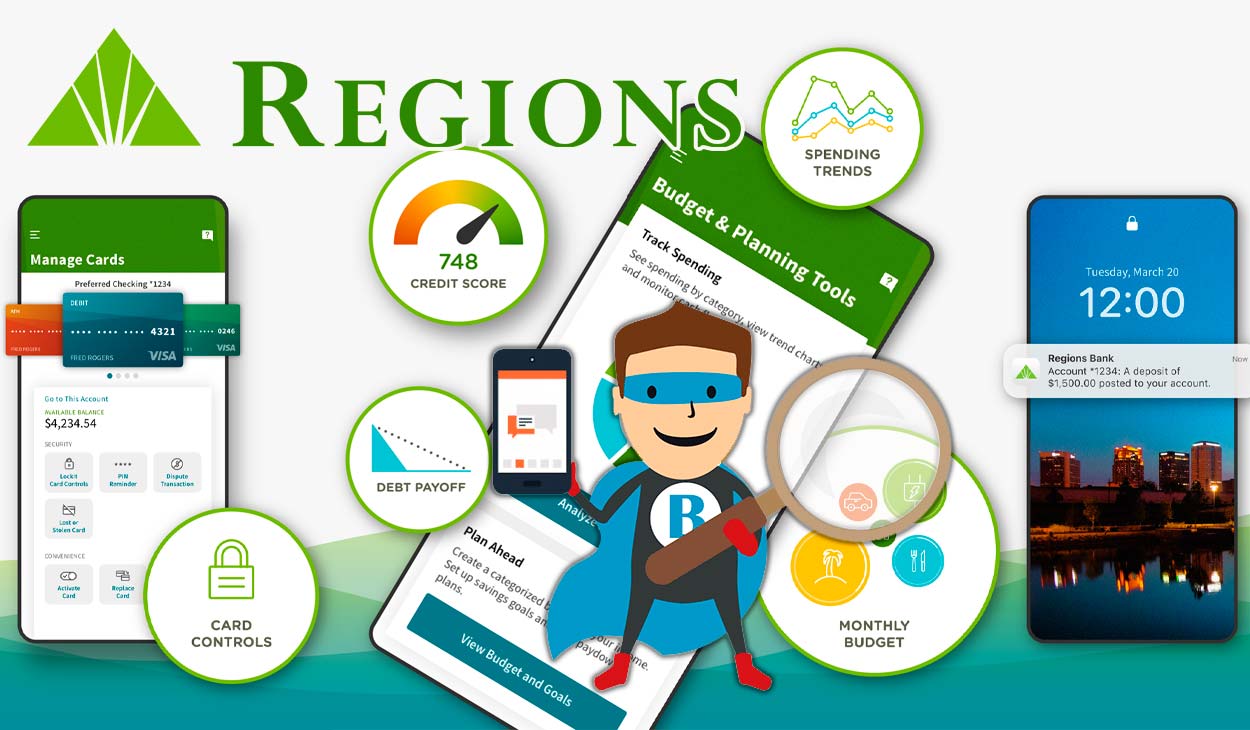 App móvil de Regions Bank, cómo descargarla y utilizarla