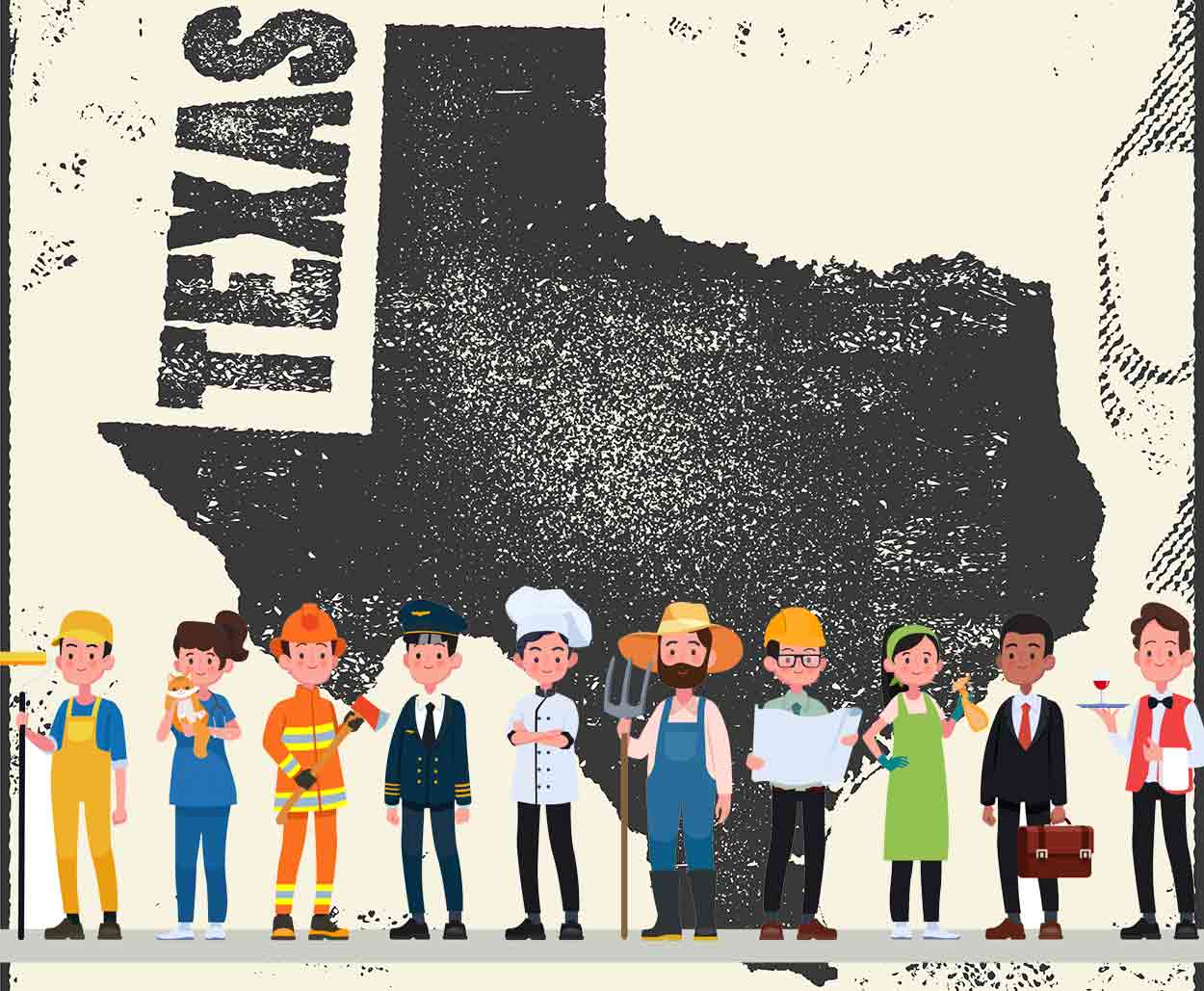 ¿Cuáles son los trabajos más demandados en Texas?