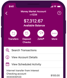 Money Market account from Ally Bank