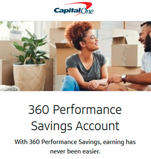Capital One's 360 Performance Savings Account