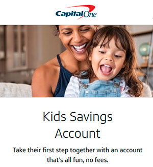 Capital One Kids Savings Account for Children