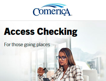 Comerica Bank Access Checking account