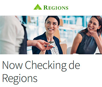 Cuenta corriente Now Checking de Regions Bank