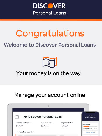 Online personal loan from Discover Bank