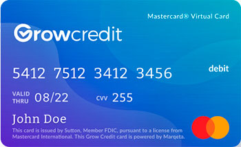 Grow Credit debit card to build your credit