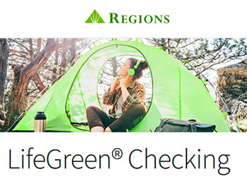Regions Bank LifeGreen checking account review