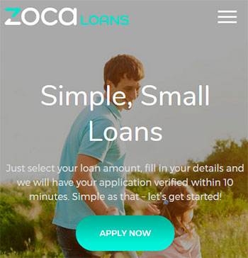 Opinión de los préstamos personales online de Zoca Loans