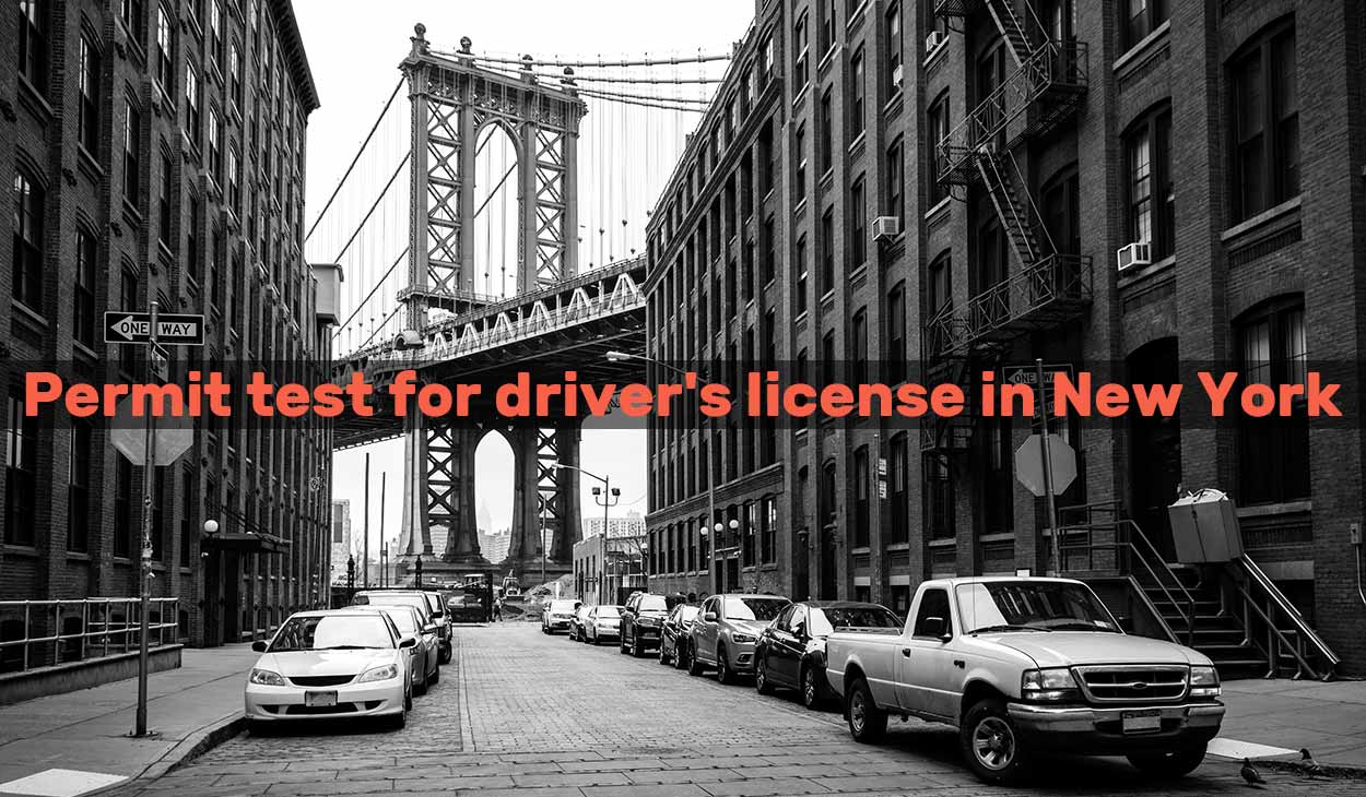 Permit test for driver's license in New York